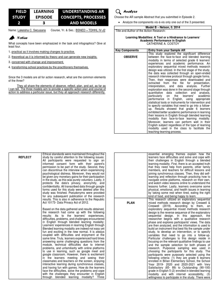 Learning Episode 3 | PDF | Learning | Teaching Method