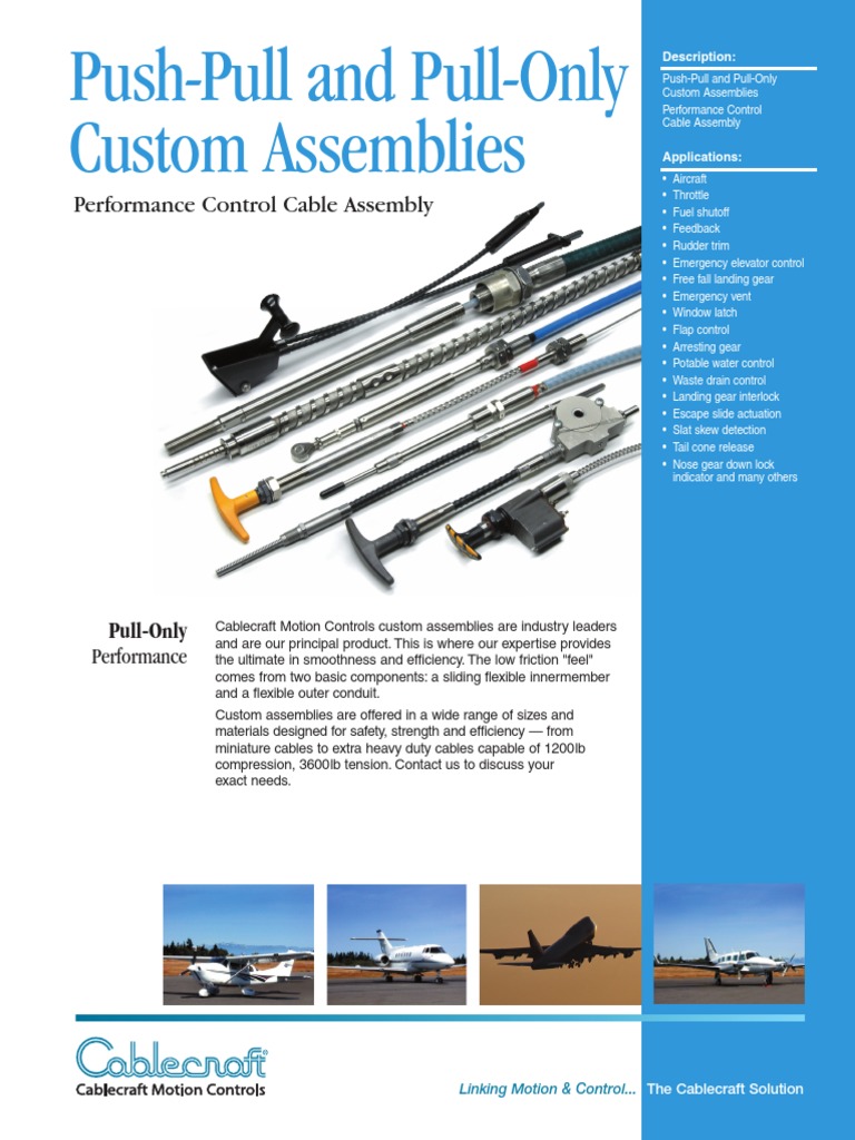Push Pull and Pull Only Custom Assemblies | PDF | Landing Gear | Gear