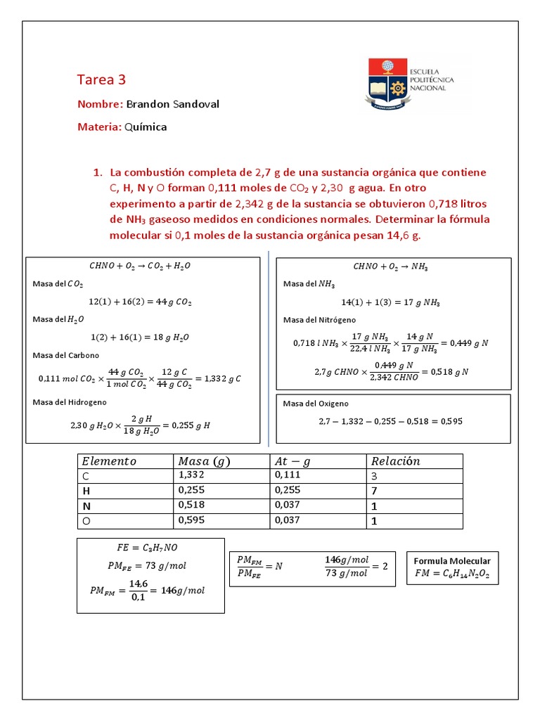 Química T3 | PDF | Mole (Unidad) | Radiación electromagnética