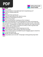 The Hows of Us Script 1 | PDF