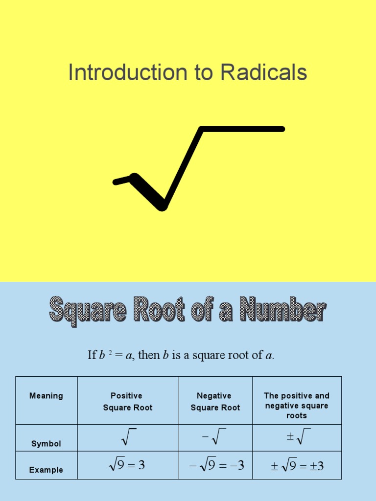 Radicals | PDF | Square Root | Mathematical Analysis