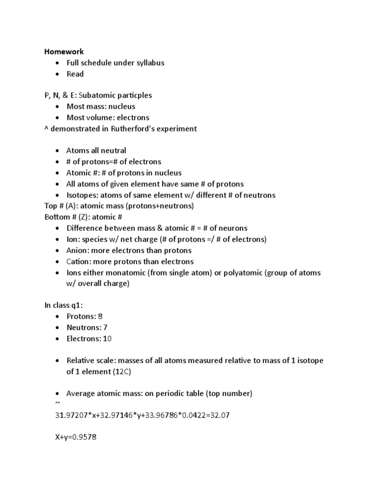 Chem Notes | PDF | Chemical Compounds | Ion