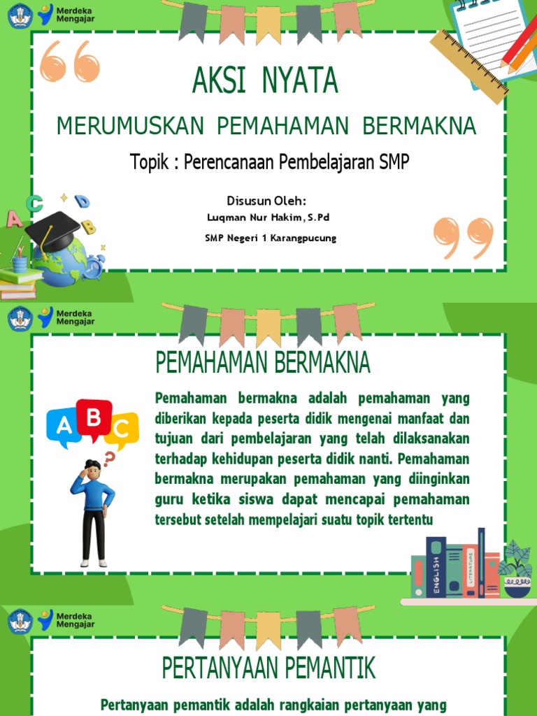 Merumuskan PemahamanBermakna - LUQMAN NUR HAKIM | PDF