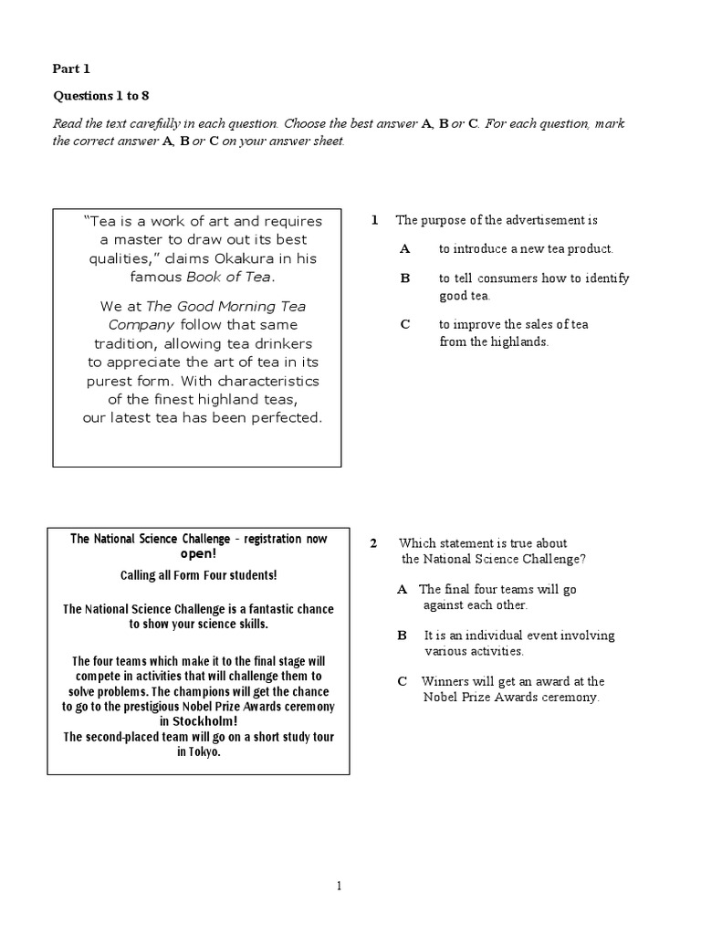 Form 5 Mid Year Exam Paper1 2022 | PDF