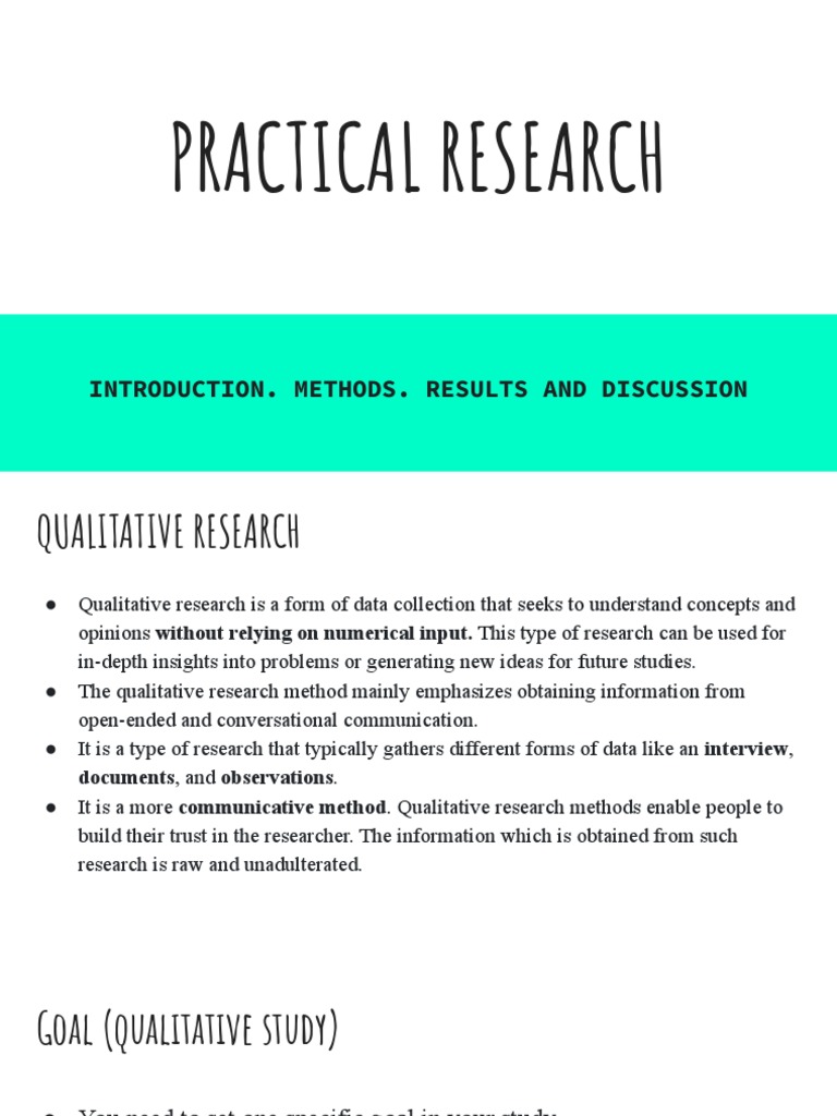 Qualitative Research Methods Explained | PDF | Qualitative Research ...