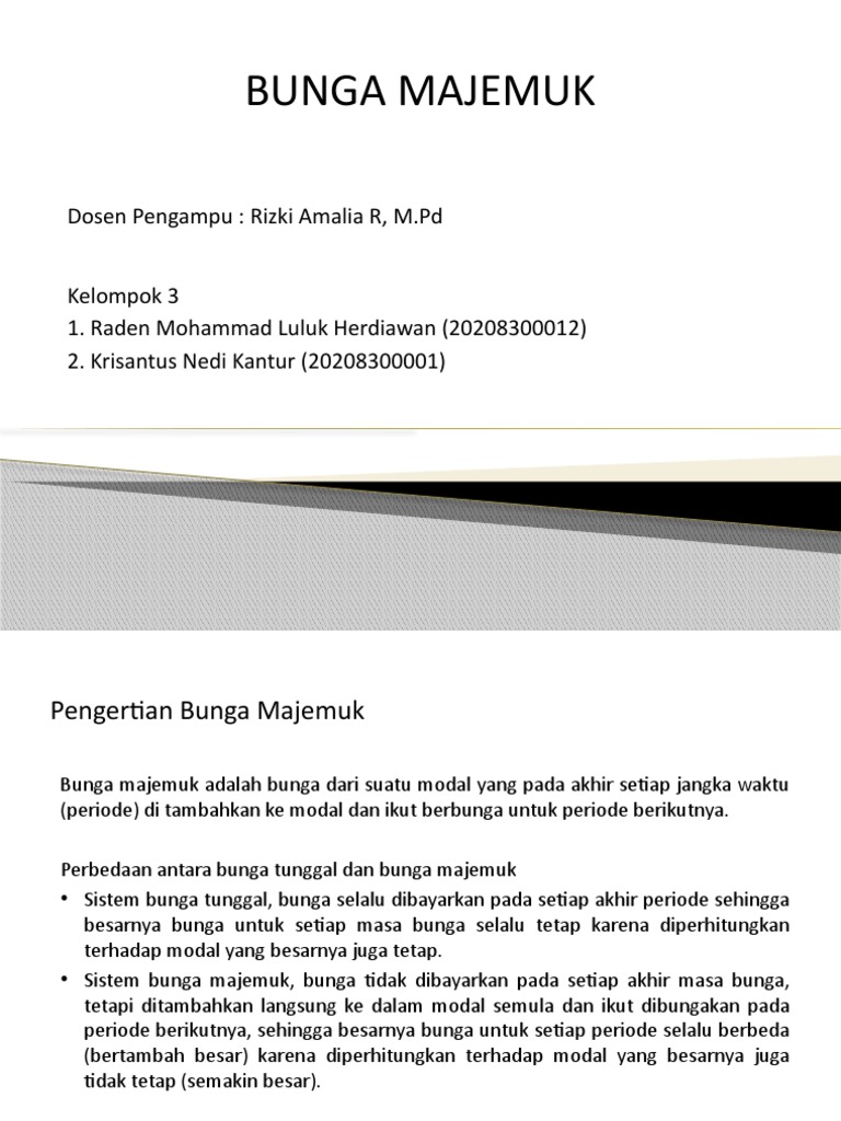 Bunga Majemuk | PDF