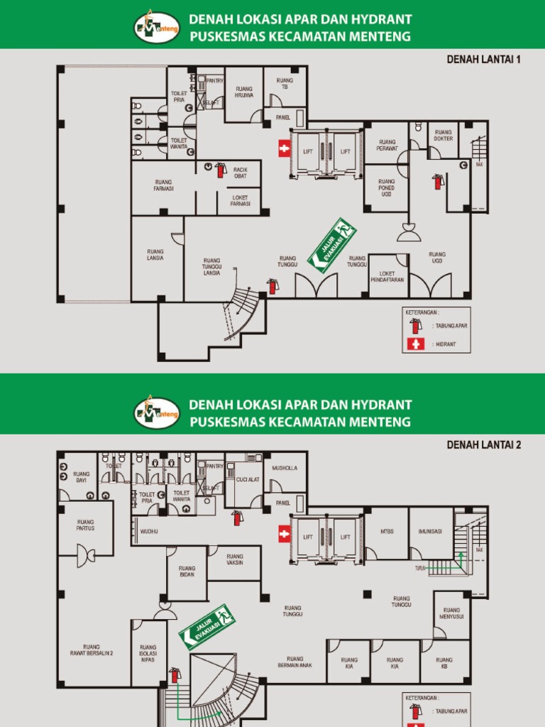 Denah Evakuasi Revisi 1 | PDF