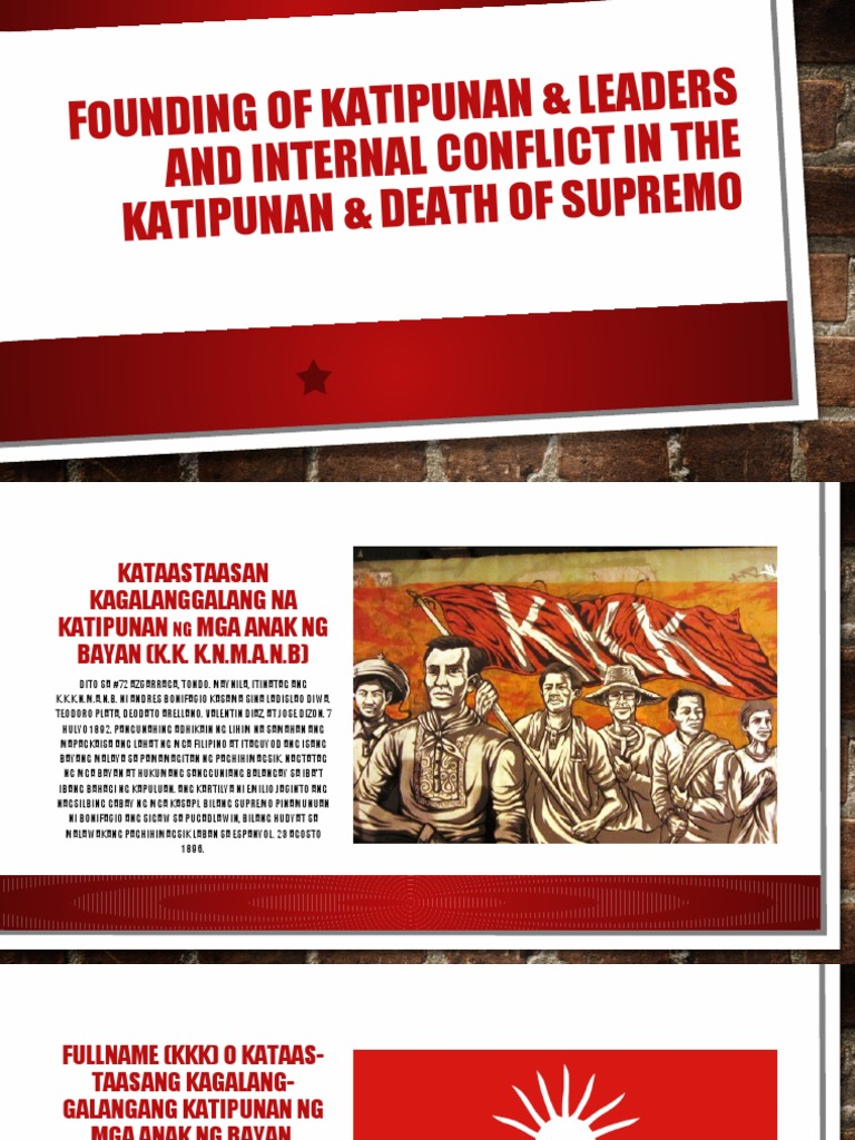 Founding of Katipunan & Leaders and Internal Conflict | PDF | Philippines