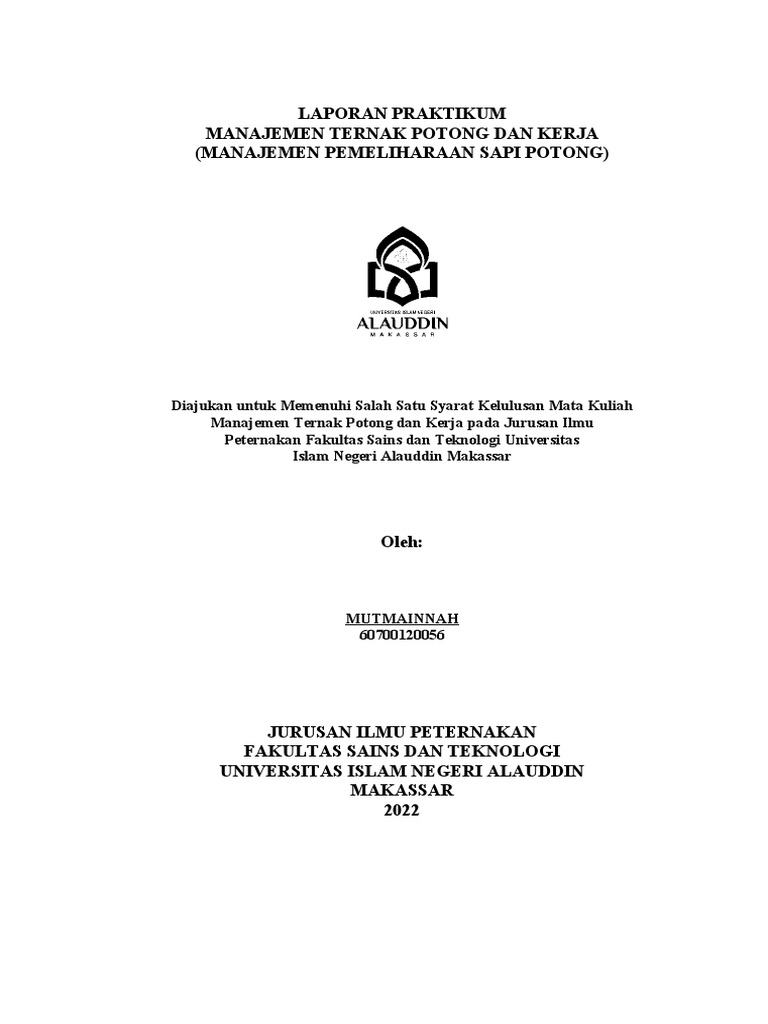 Manajemen Pakan dan Kesehatan Sapi Potong | PDF