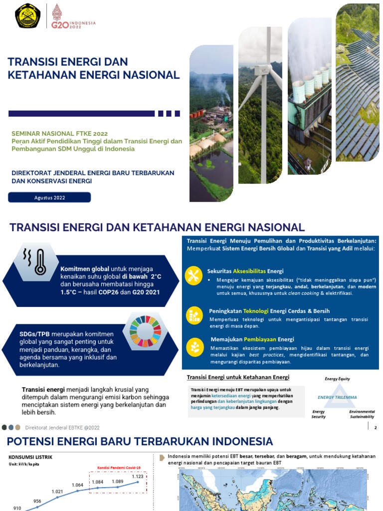 Transisi Energi Dan Ketahanan Energi Nasional-Dirjen EBTKE KESDM | PDF