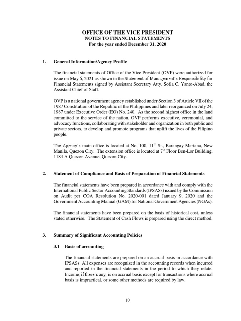 09-OVP2020 Part1-Notes To FS | PDF | Depreciation | Fair Value