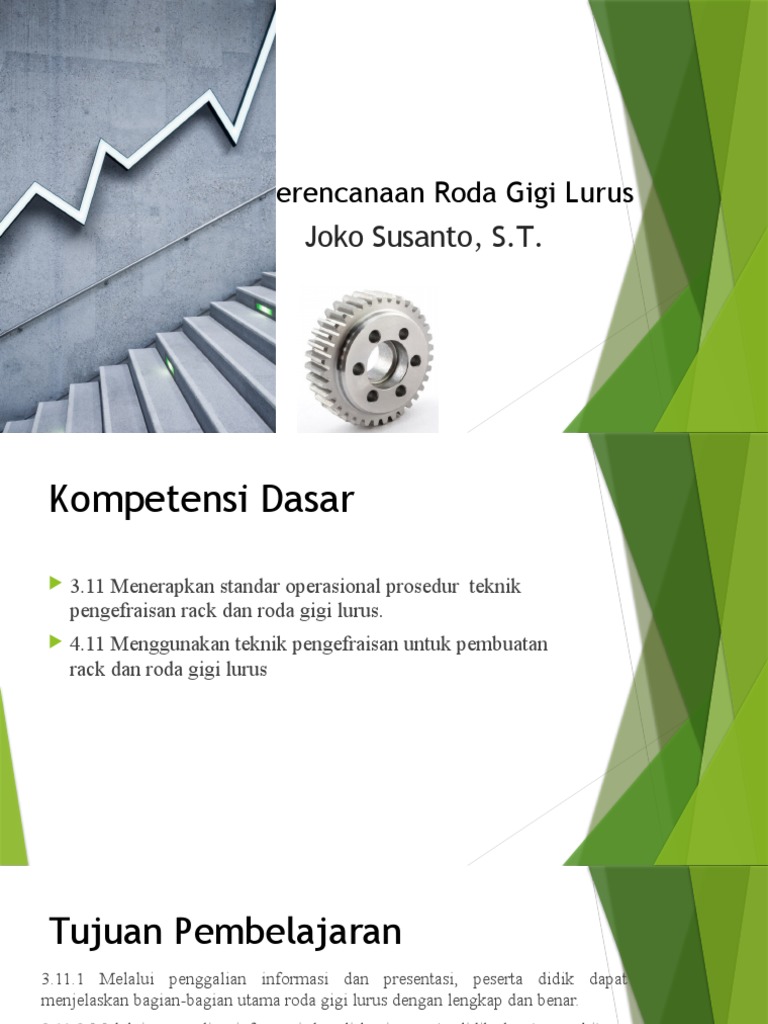 Media Pembelajaran Roda Gigi Lurus | PDF | Metode & Bahan Ajar