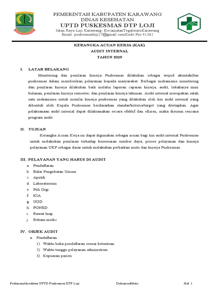 Kak Audit Internal | PDF