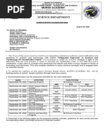 Science - Month - 2022 Activity - Proposal | PDF | Science