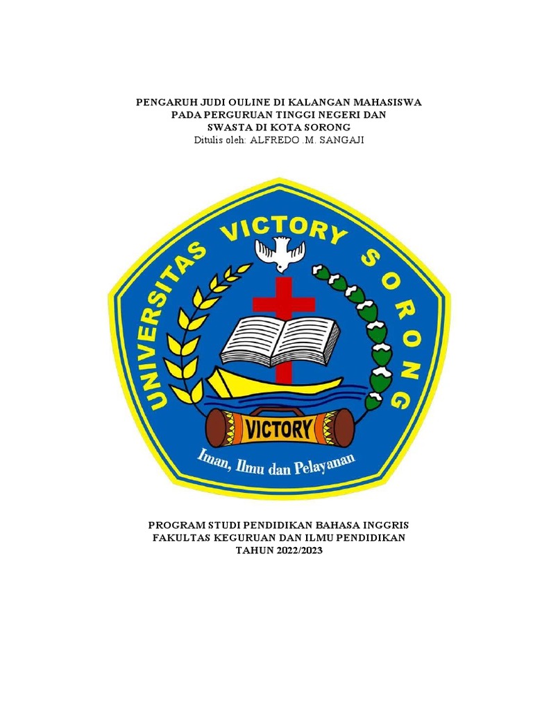 Tugas Essay Judi Online | PDF | Ilmu Sosial