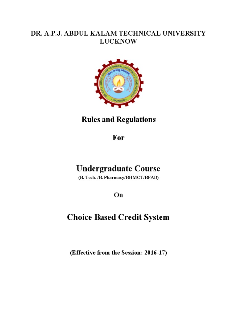 B.tech Curriculum AKTU | PDF | Course Credit | Derivative