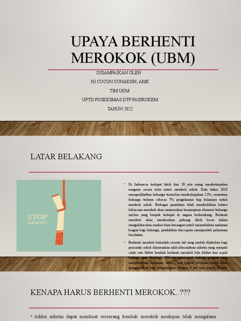 Tutorial Berhenti Merokok Efektif | PDF | Gaya Hidup