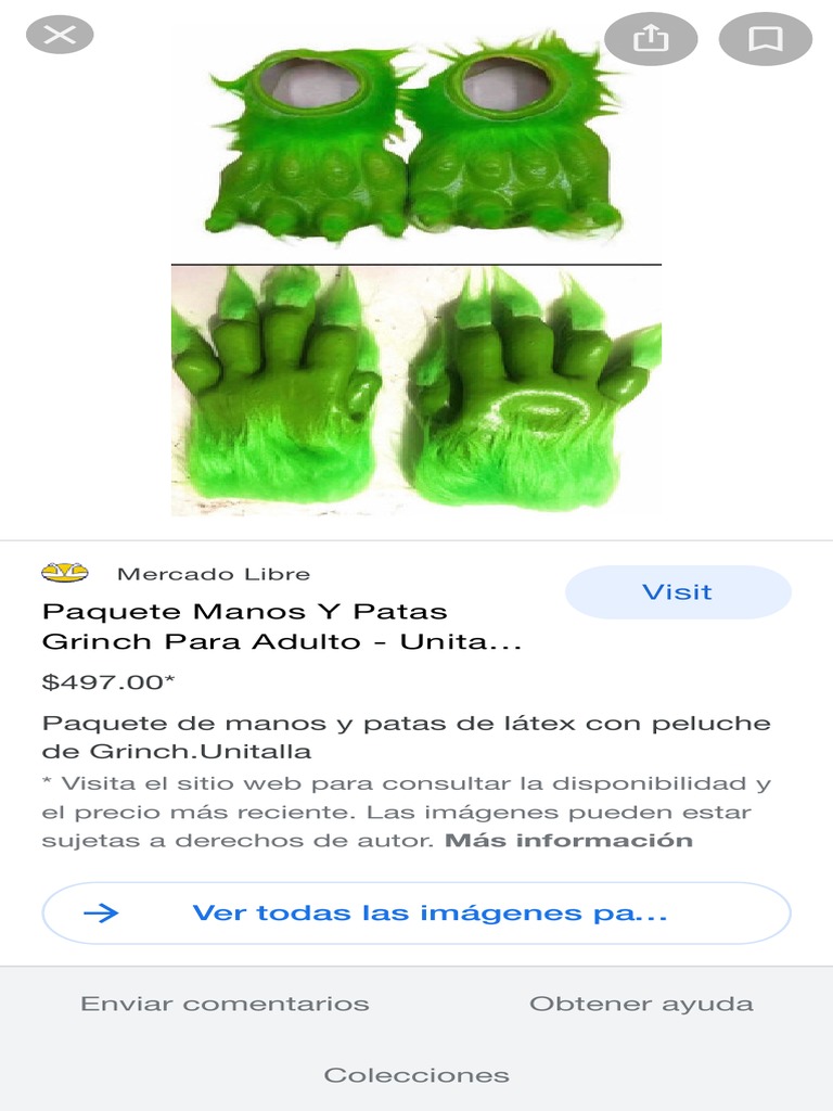 Patas y piernas del Grinch para imprimir | PDF