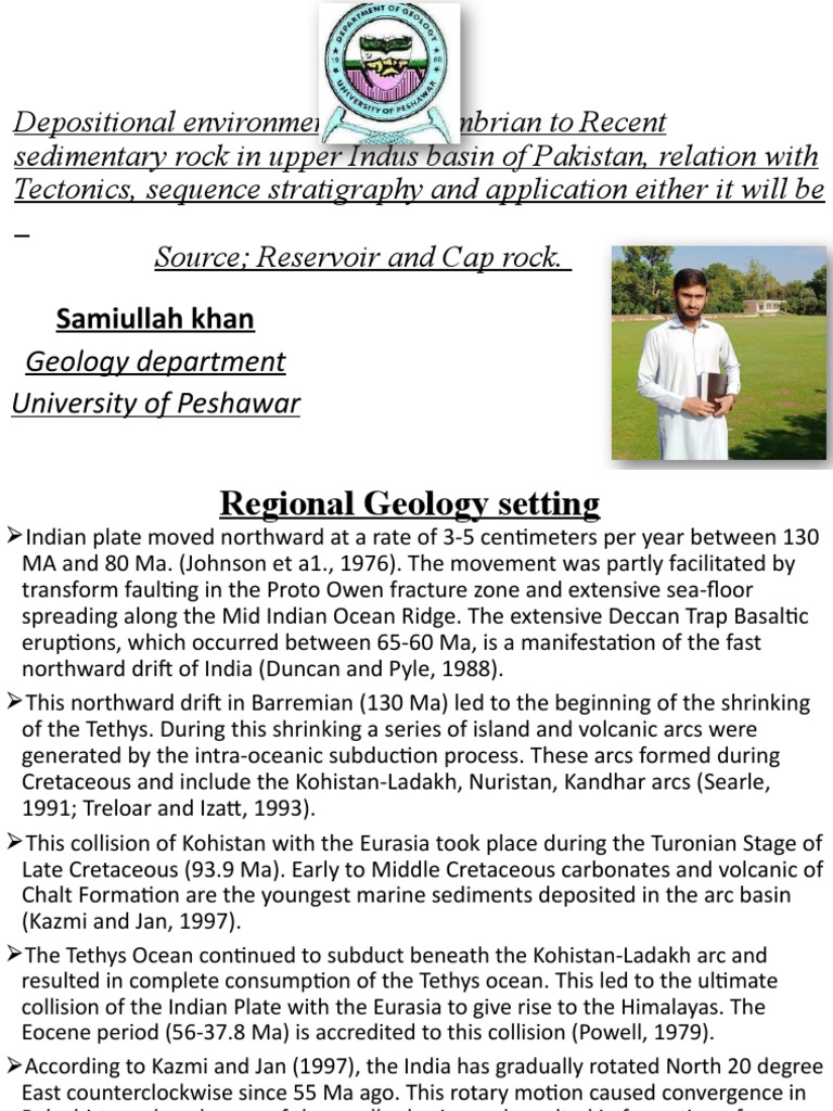 Presentation of Salt Range, Pakistan | PDF | Sedimentary Rock | Plate ...