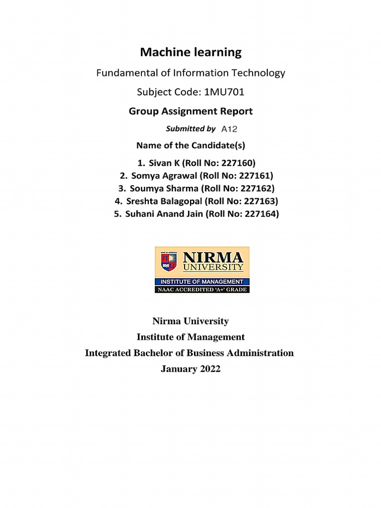 FIT - Section (A) - Group | PDF