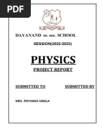 Physics Project Class-XII (2021-22) - Investigatory Project | PDF ...