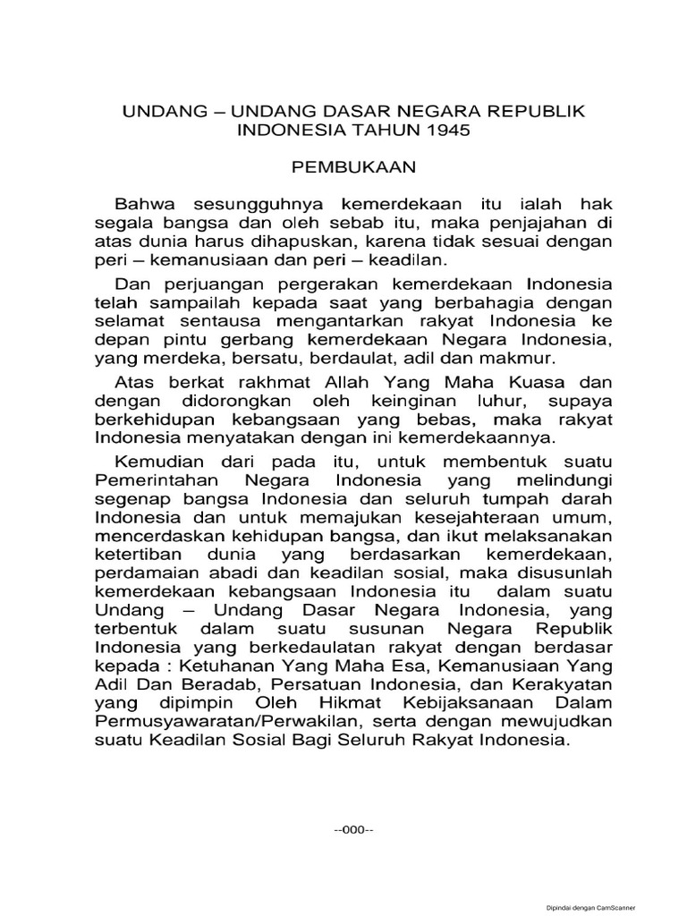 Uud 1945 | PDF