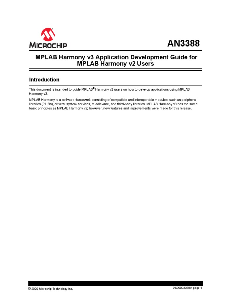 Mplab Harmonyv3 Application Development Guide For Mplab