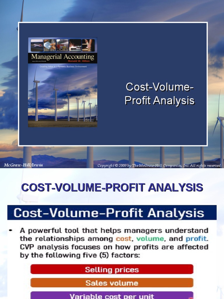 Cost-Volume-Profit Analysis: Mcgraw-Hill/Irwin | PDF | Business ...