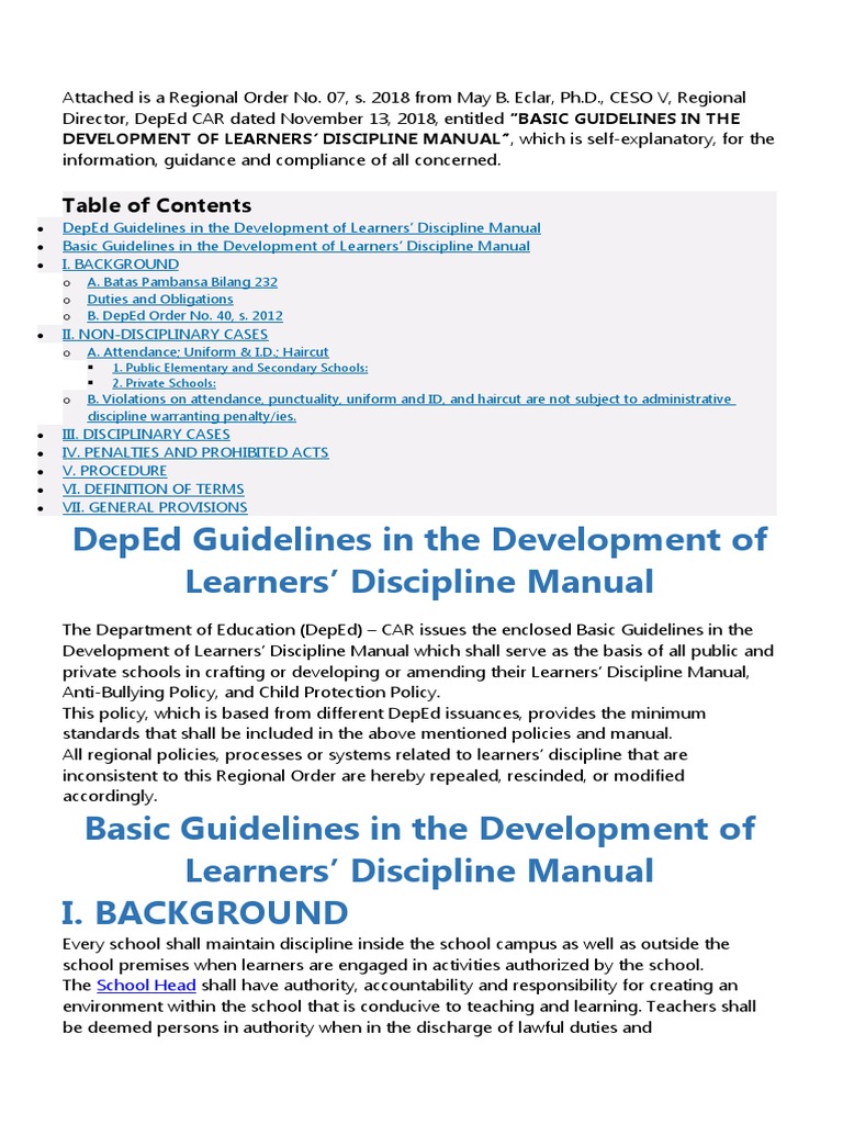 deped manual guides | PDF | Schools | Blouse