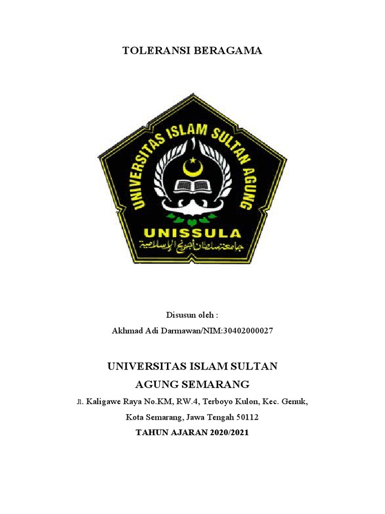 Toleransi Beragama dalam Islam dan Lainnya | PDF