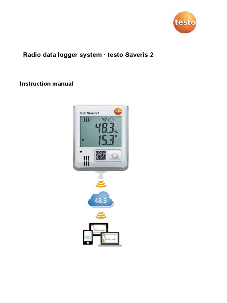 Testo Saveris 2 Instruction Manual | PDF | Wi Fi | Electrical Connector