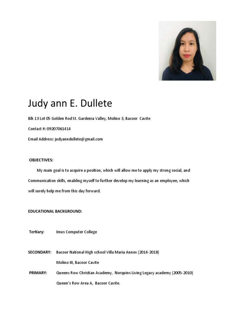 Judy Resume | PDF