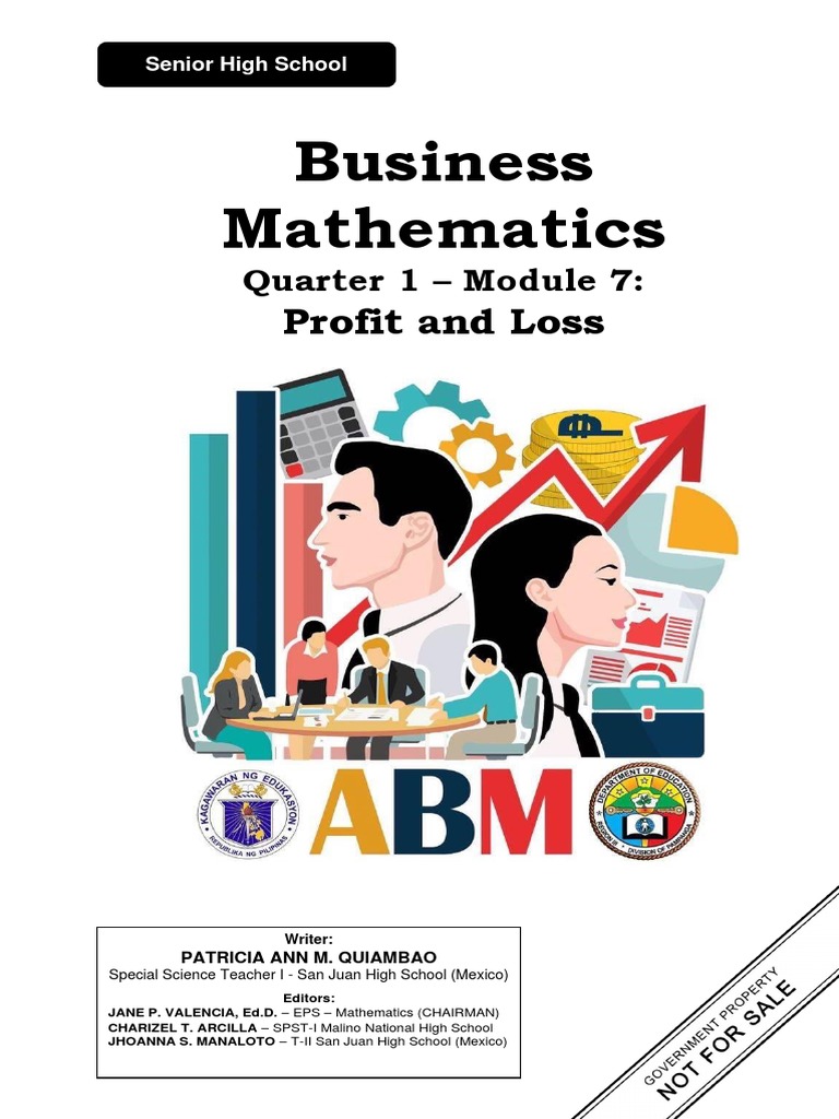 Business Mathematics Module 7 Profit and Loss | PDF | Revenue | Cost Of ...