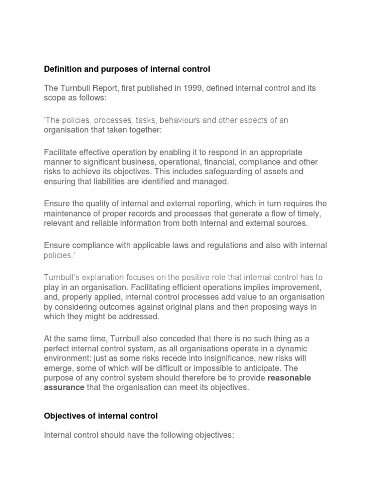 Understanding Internal Control Systems | PDF | Internal Control | Audit