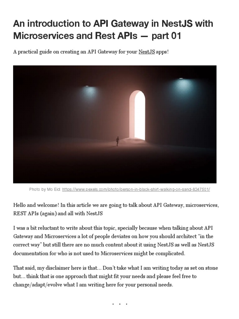 An Introduction To API Gateway in NestJS With Microservices and Rest APIs - Part 01 - by Marcos ...