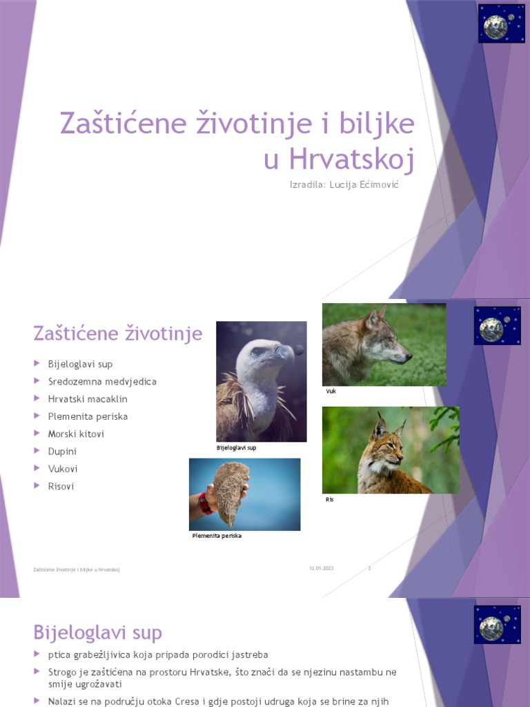 Zaštićene životinje i biljke u Hrvatskoj | PDF