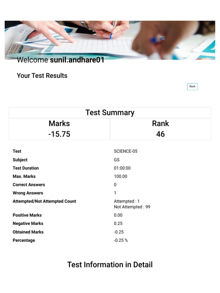 Unique Tests STI Science Ans 2020 | PDF