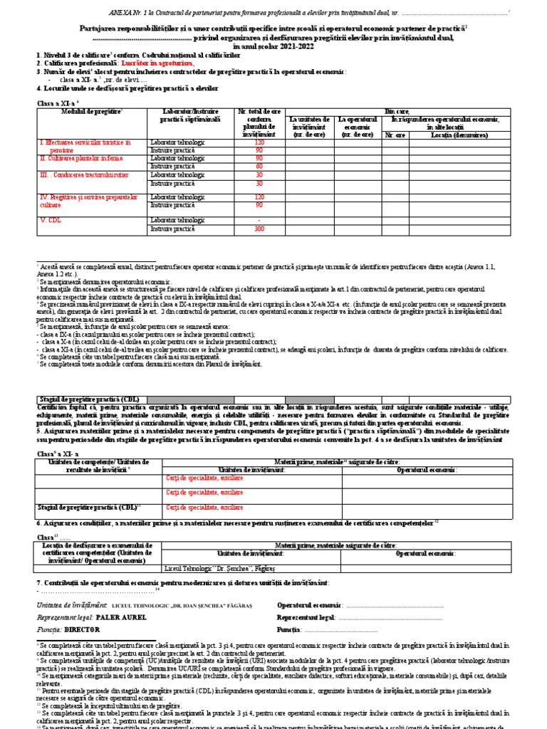 Anexa Contract Dual | PDF