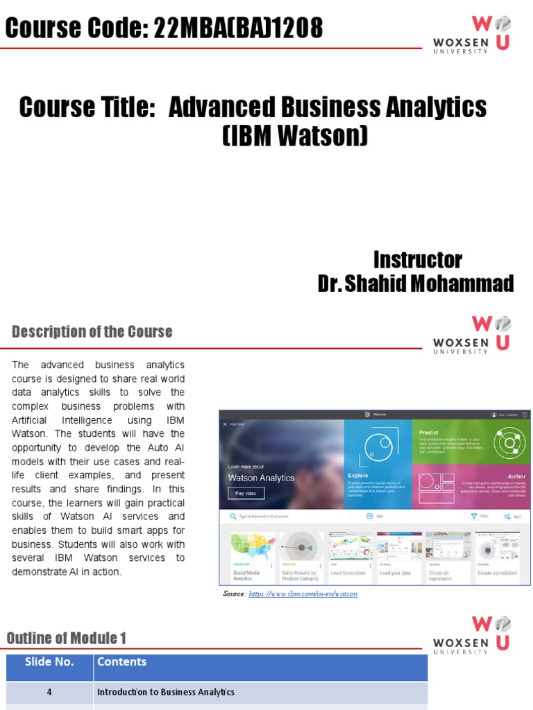 Module 1 | PDF | Analytics | Data Analysis