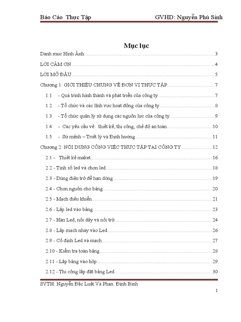 Bao Cao Thuc Tap | PDF