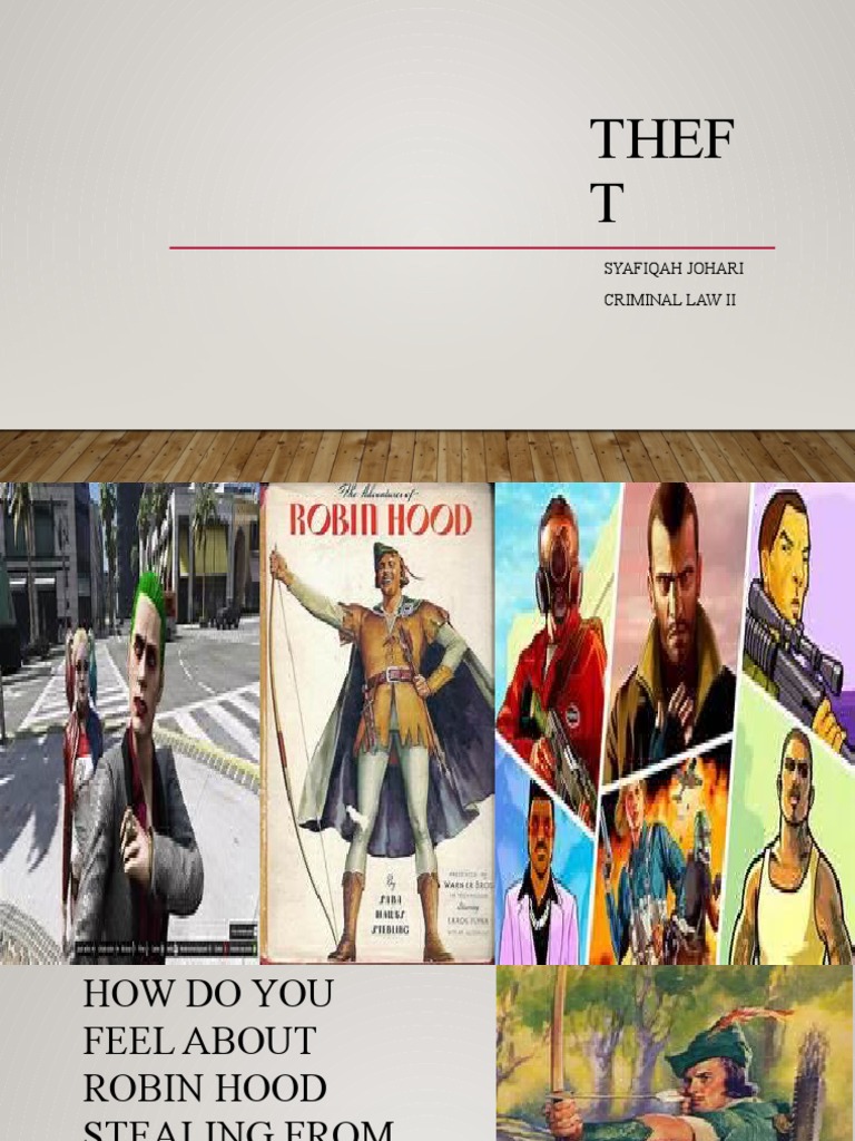 Topic 8 - Theft & Robbery | PDF | Theft | Robbery