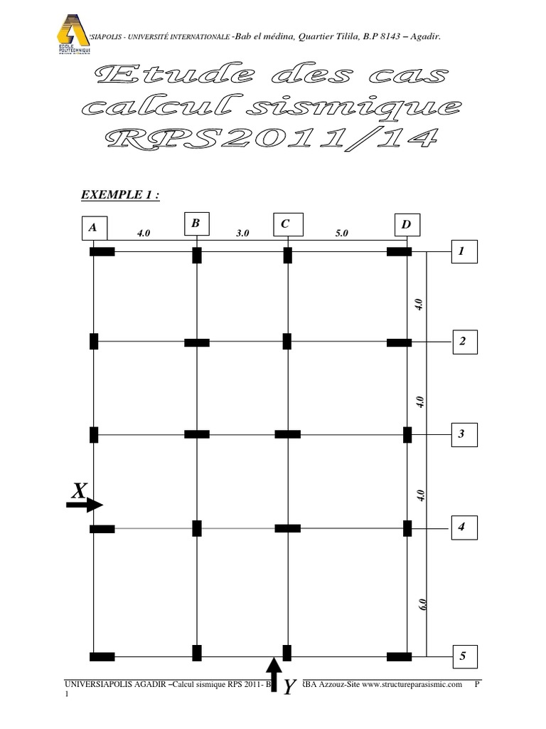 Calculs Sismiques pour Bâtiment R+3 | PDF | Ingénierie civile ...