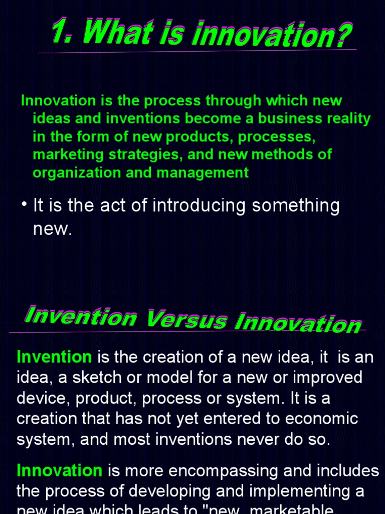 Leadership On Change and Innovation (Part-Two) | PDF | Innovation | Creativity