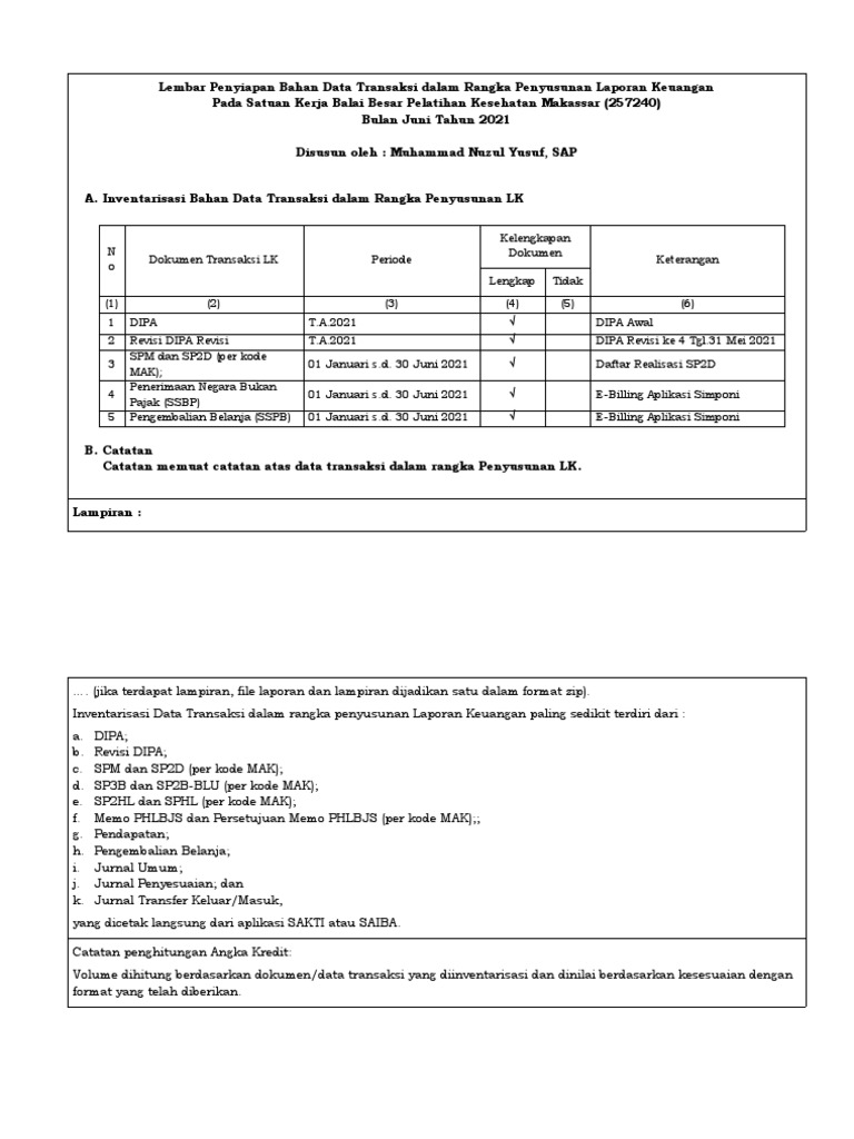 Bukti JFT Alk-2021 | PDF