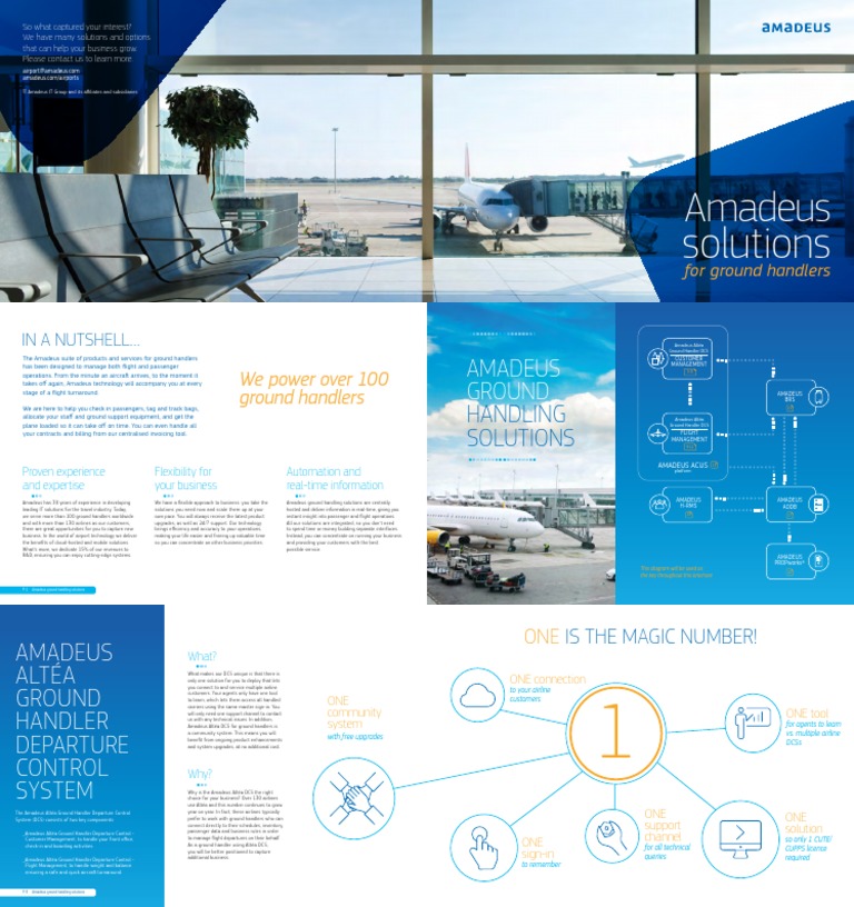 ground-handler-amadeus-solutions-for-ground-handlers | PDF | Cloud Computing | Airport