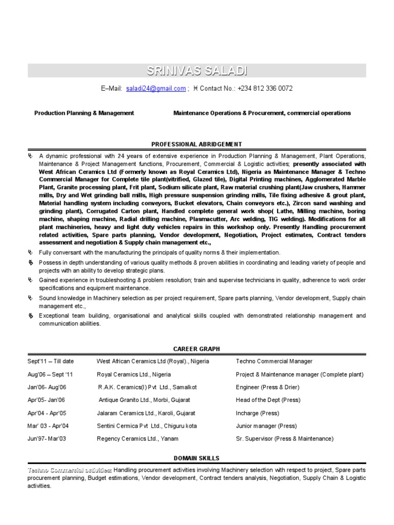 Resume - 2022 | PDF | Procurement | Project Management