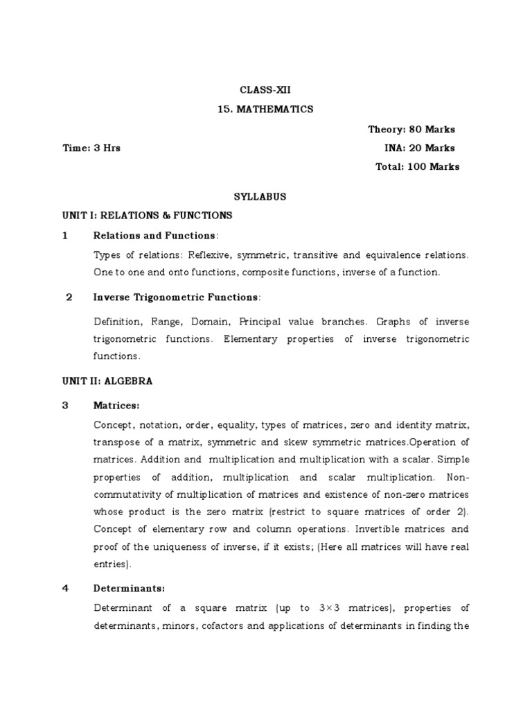 Mathematics-12 | PDF | Matrix (Mathematics) | Euclidean Vector