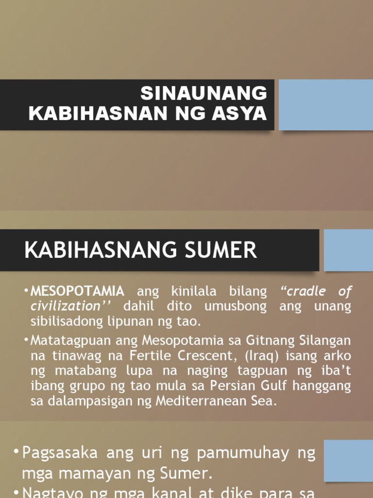 Q2 W2-3, Kabihasnan NG Asya | PDF