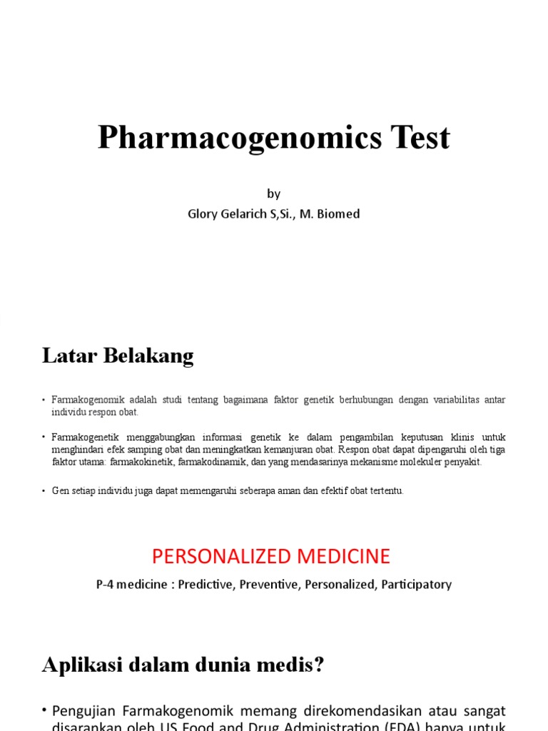 Pharmacogenomics Detection | PDF