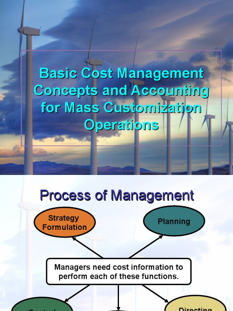 Basic Cost Management Concepts and Accounting For Mass Customization | PDF | Expense | Cost Of ...